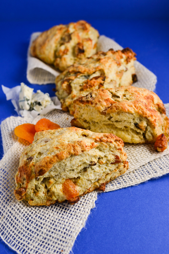 Apricot, Walnut, and Blue Cheese Scones - Things I Made Today