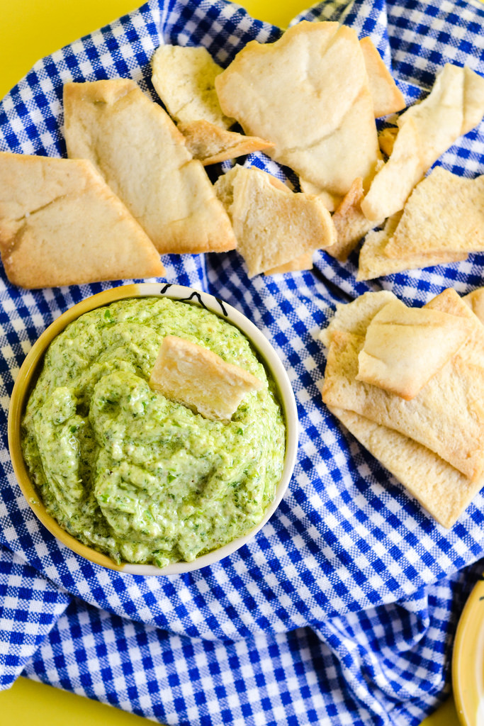 Mint Garlic Scape Dip - Things I Made Today